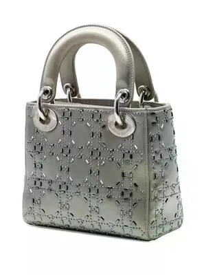 Dior Mini Lady Satchel - Grey