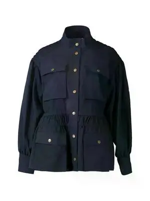 CHRISTY LYNN Marion Drawstring-waist Jacket - Blue