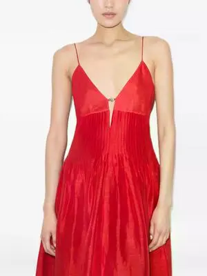Tory Burch Logo-detail Maxi Dress - Red