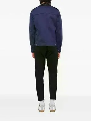 LANVIN Leather-trimmed Zip-up Jacket