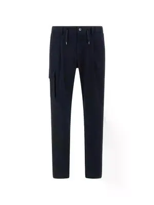 Herno Cargo Pocket Straight-leg Trousers - Blue