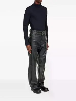 MAISON MARGIELA Leather-effect Trousers