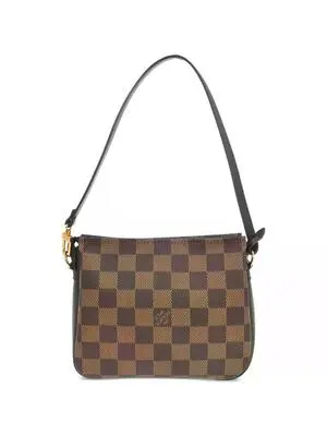 LOUIS VUITTON Damier Ebene Trousse Makeup Handbag - Brown