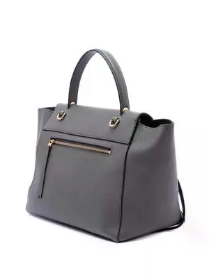 Celine Mini Belt Bag Satchel In Leather - Grey
