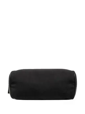 Gucci Nylon Clutch Bag With Embossed Leather Trim