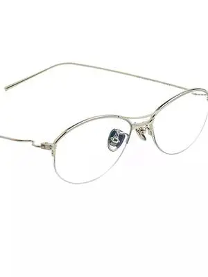 AKILA Helix Round Frame Eyeglasses - Silver