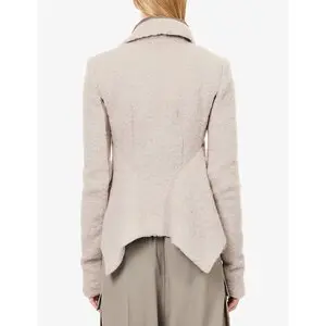 Rick Owens Naska Buttoned Wool-blend Jacket