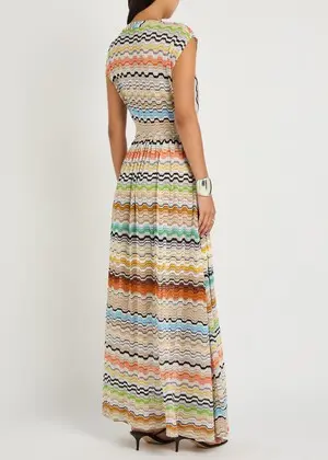 Missoni Zigzag Intarsia Fine-knit Maxi Cover-up Dress