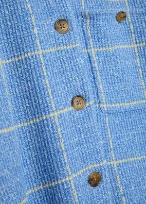 Guest In Residence Plaid Cashmere And Linen-blend Shirt