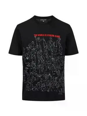 Iceberg Pattern T-shirts For Men