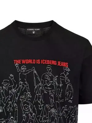 Iceberg Graphic-print Crew-neck T-shirt