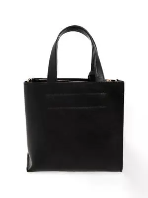 Furla Mini Divide Logo-lettering Leather Tote Bag - Black