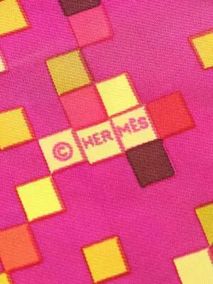 Hermès 2010s Mosaique Au 24 Fringe Scarf