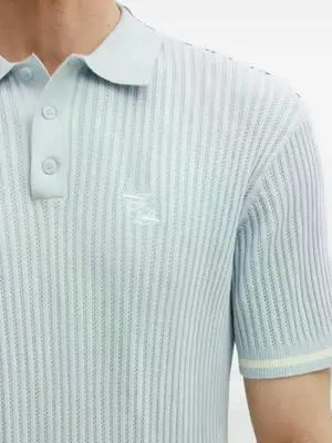 Filling Pieces Ribbed-knit Polo Shirt