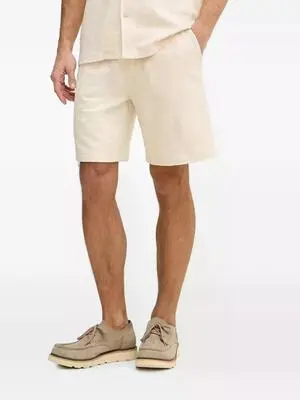 Guess Logo Plaque Shorts - Neutrals