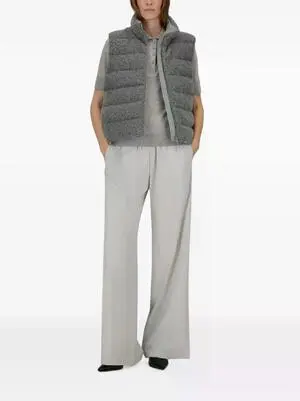 Herno Ribbed Knit Polo Shirt - Grey