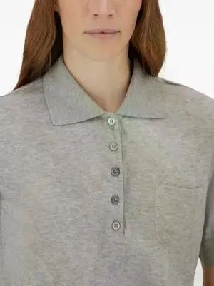 Herno Ribbed Knit Polo Shirt