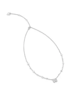 Guess Butterfly Faux-pearl Necklace - Silver