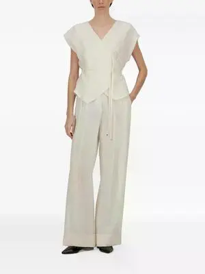 Herno Fade-effect Belted Top - Neutrals