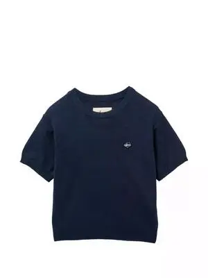 AAPE BY *A BATHING APE Logo-patch Crewneck Jumper - Blue