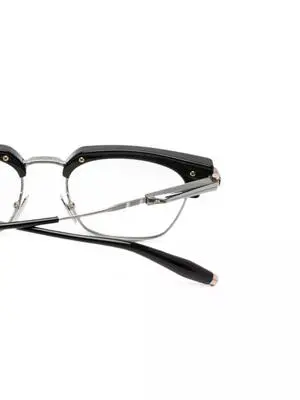 AKONI Hubble Browline-frame Eyeglasses - Silver