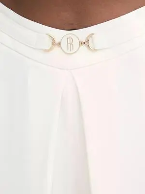 FRACOMINA Logo Plaque Palazzo Pants