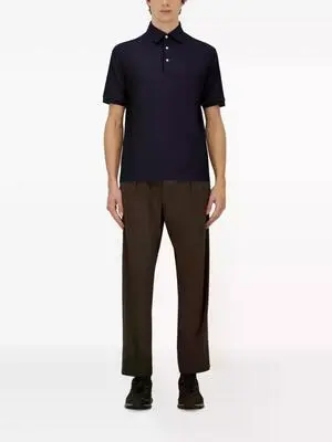 Herno Wool Polo Shirt - Blue