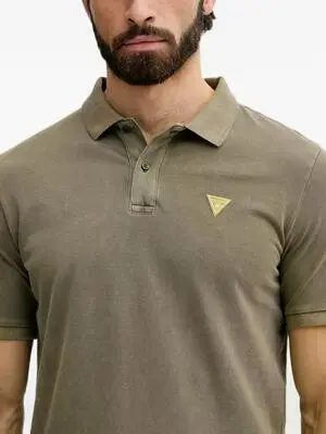Guess Logo-patch Piqué Polo Shirt