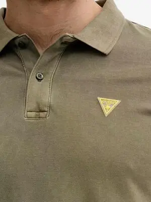 Guess Logo-patch Piqué Polo Shirt