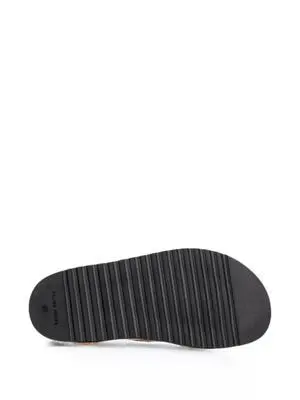 Filling Pieces Woven Design Slip-on Mules