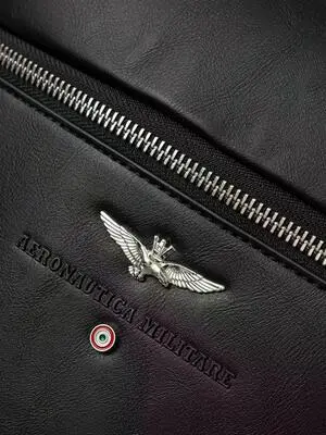 AERONAUTICA MILITARE Logo Plaque Zip Pocket Backpack