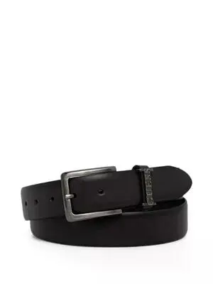 Guess Logo Plaque Buckle Belt - Black