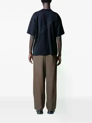 YOSHIOKUBO Mesh-panelled T-shirt