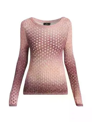 Etro Gradient Open-knit Sweater