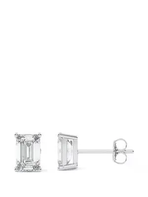 Diamond Essentials Emerald-cut Diamond Stud Earrings
