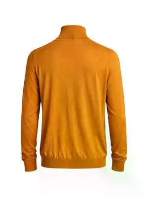 Pal Zileri Fine Knit Roll Neck Sweater - Orange