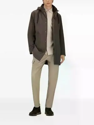 Herno Parka With Faux-fur Trim - Brown