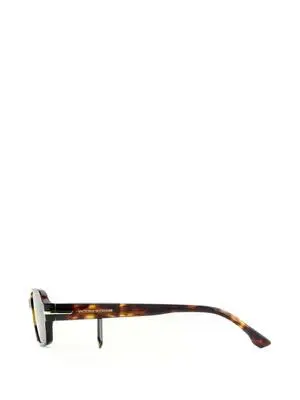Victoria Beckham Tortoiseshell-effect Rectangle-frame Sunglasses