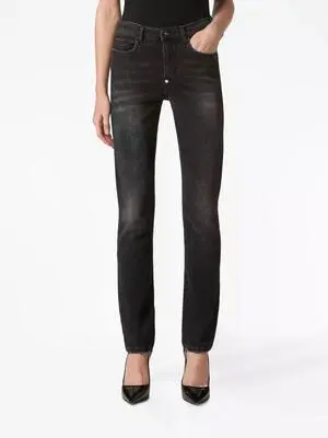 Philipp Plein Mid-rise Straight-leg Faded Jeans