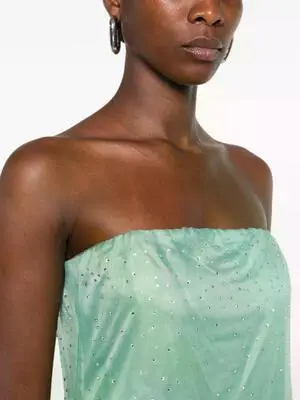 Staud Amara Strapless Maxi Dress - Green