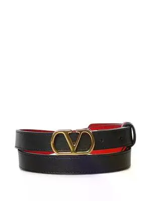Valentino Garavani Vlogo Signature Reversible Belt - Black