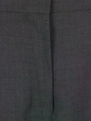 Max Mara Pleated Wide-leg Wool Trousers - Grey