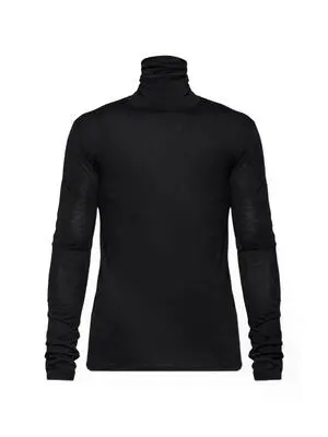JIL SANDER Roll Neck Long Sleeve Sweater - Black