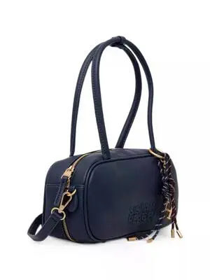 SILVIAN HEACH Logo-debossed Charm Detail Tote Bag - Blue