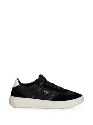 Guess Low-top Sneakers With Logo Patch - Black