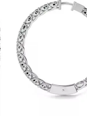 Diamond Essentials Lab-grown Diamond Hoop Earrings