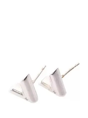 LOUIS VUITTON Essential V Earrings - Silver