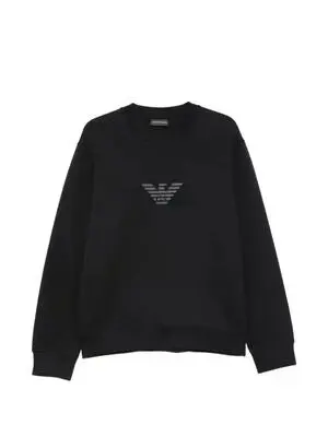 Emporio Armani Logo Patch Crewneck Sweater