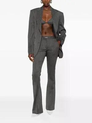 DONDUP Pinstripe Peak Lapel Blazer