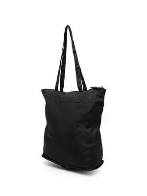 Prada Logo Plaque Tote Bag